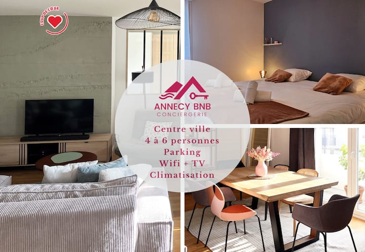 Chez Marlay, Centre Ville , 3 Chambres , Clim - Annecy