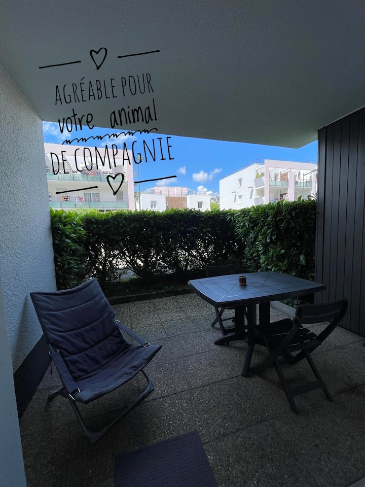 Entre Ville Et Lac - Studio Cosy Rdc Terrasse - Aix-les-Bains