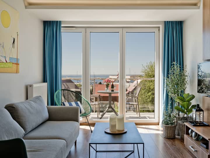 Blueapartpl Widokowy Apartament Przy Zatoce - Jastarnia
