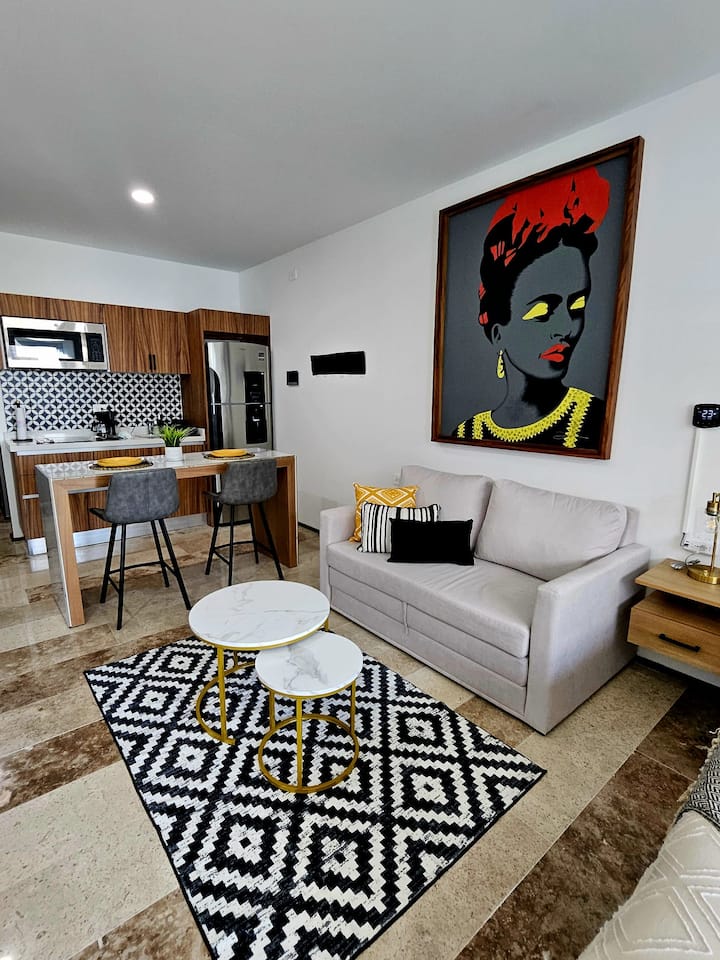 Stylish Condo With Roof Ocean View Near Mamitas - Playa del Carmen