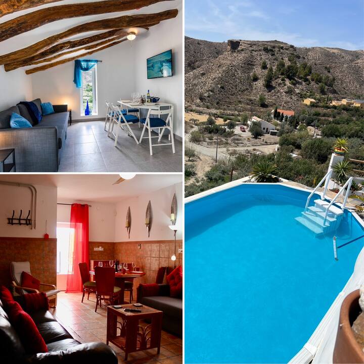 2 Apartments With Pool & Hot Tub In Rambla De Oria - Albox
