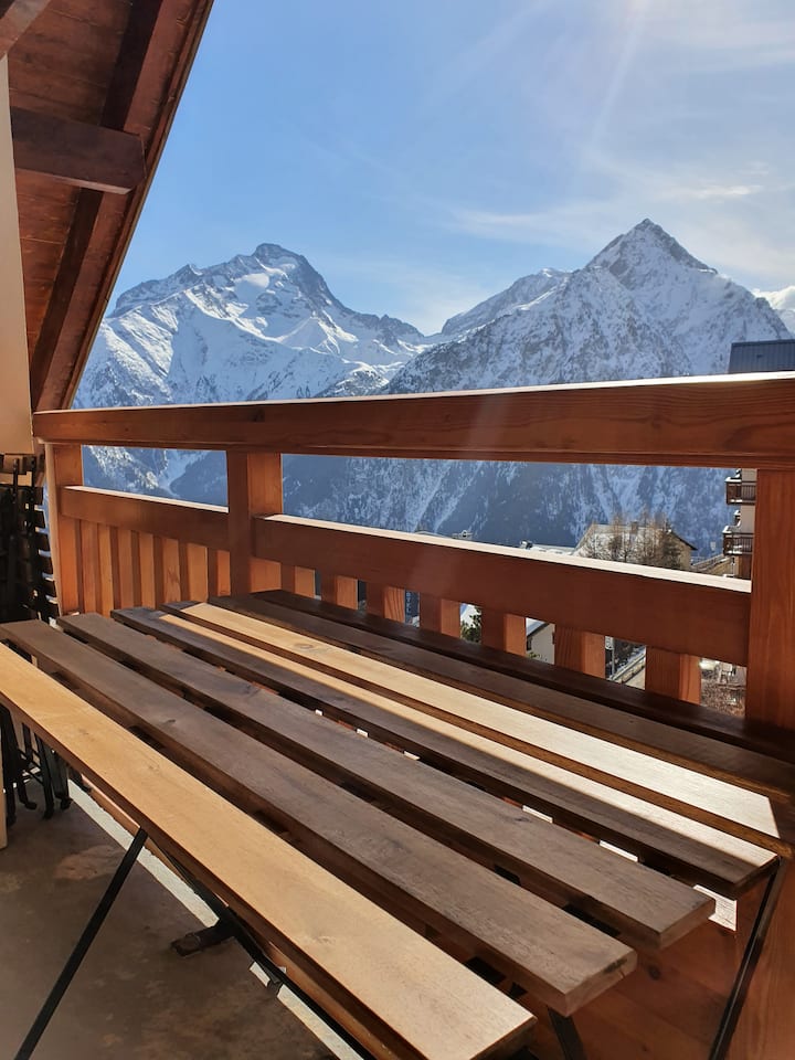 Apt 35m2-1 Grande Chambre + Coin Montagne+ Parking - Les Deux Alpes