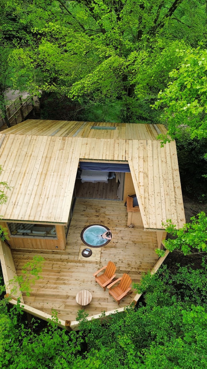 Cabane "Harmonie" Avec Jacuzzi - Oise