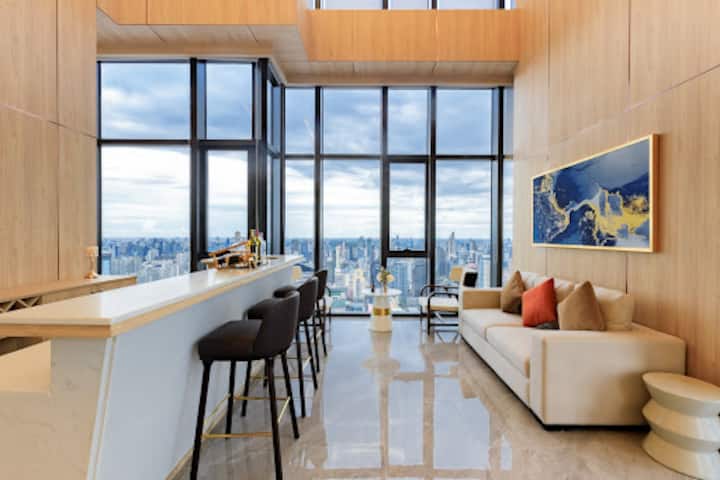 Ultra Luxury 1br Condo | Sky Lounge | Mrt Asoke - 曼谷