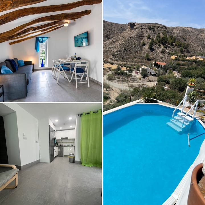 2 Spacious Modern Apartments In Oria With Pool - Albox