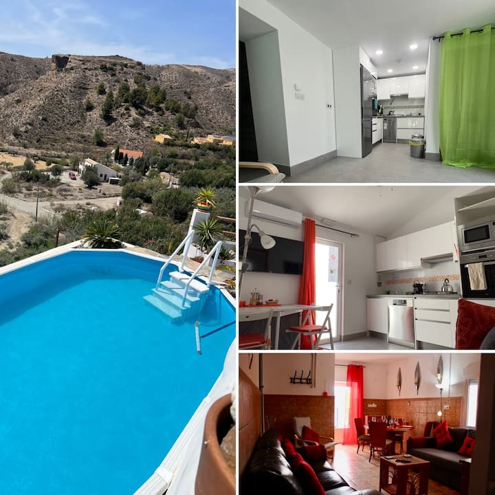 3 Apartments In Oria With Amazing Views And Pool - Albox