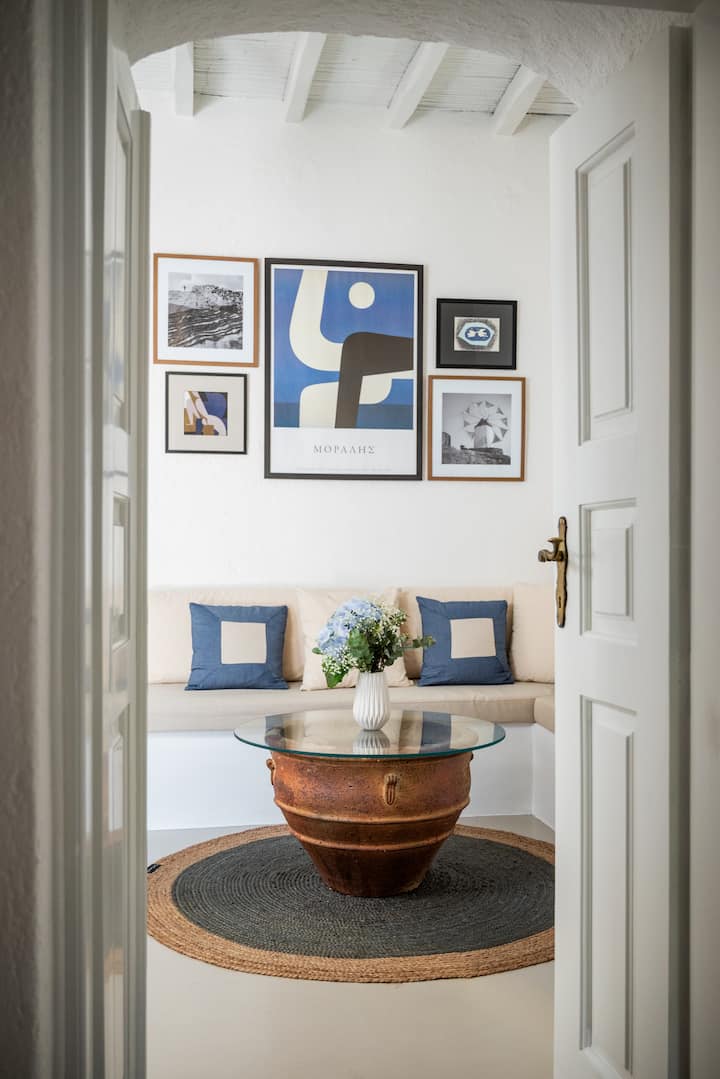 Traditional Mykonos Village House, Garden - Mykonos