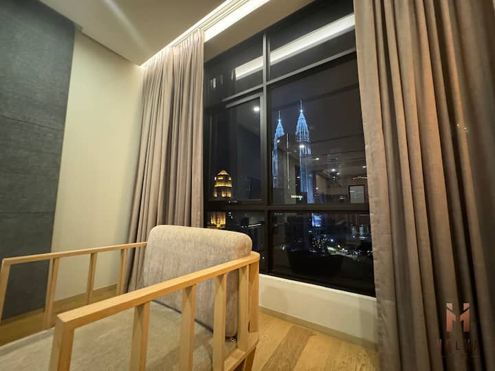 @S1b10a 市中心｜双子塔景观｜浴缸 Best 1br Bathtub & Klcc View! - Kuala Lumpur
