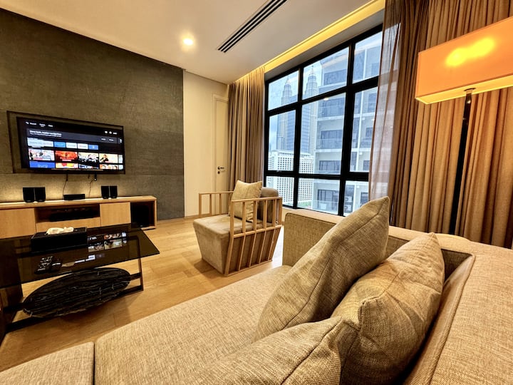@S1b36b 市中心｜双子塔景观｜浴缸 Best 1br Bathtub & Klcc View! - Kuala Lumpur