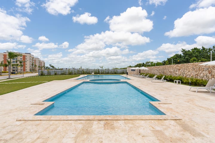 Coqueto Apto 2h, 2b, Piscina - Punta Cana