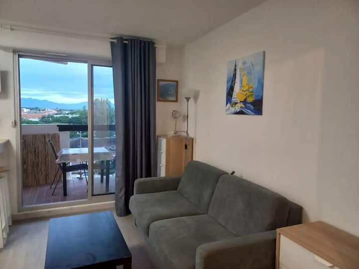 Studio Rénové Avec Vue Panoramique - Canet-en-Roussillon