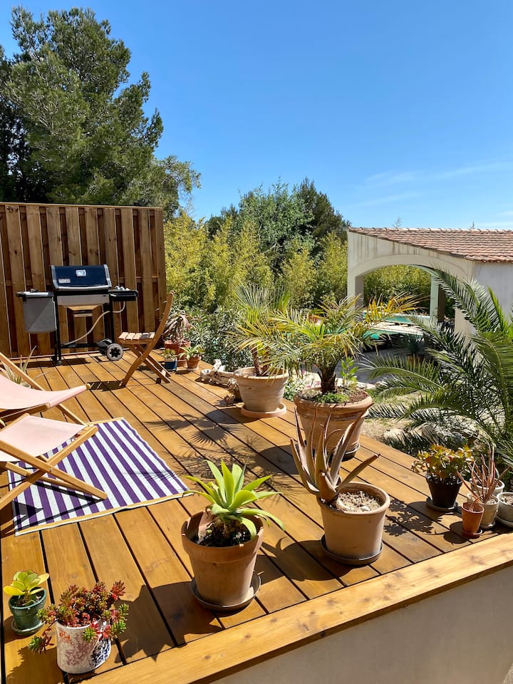 Loft Terrasse Piscine Cote Bleue, 3km De La Mer - Ensuès-la-Redonne