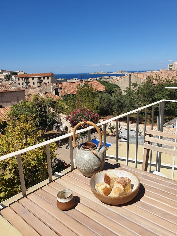 Appartement Vue Mer Au Cœur D’endoume - Marseille