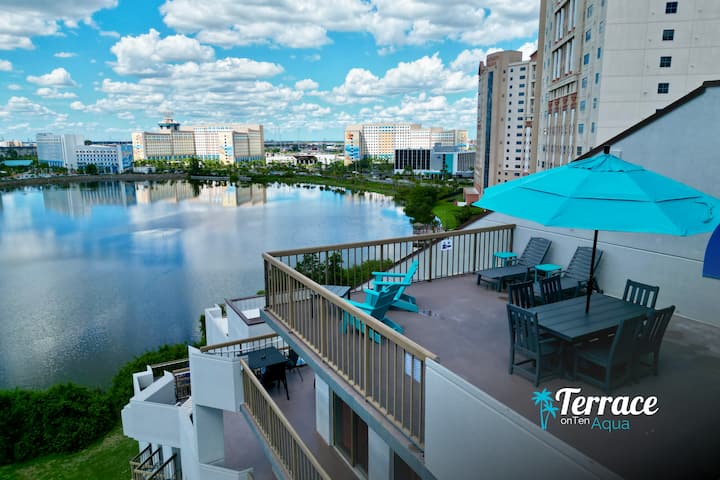 Fireworks View 2br Penthouse W/king Beds & Kitchen - Orlando