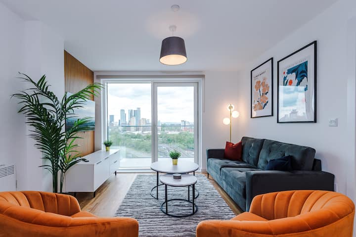 Waterfront 2br | 2 Bath | Free Gym + Parking - Manchester
