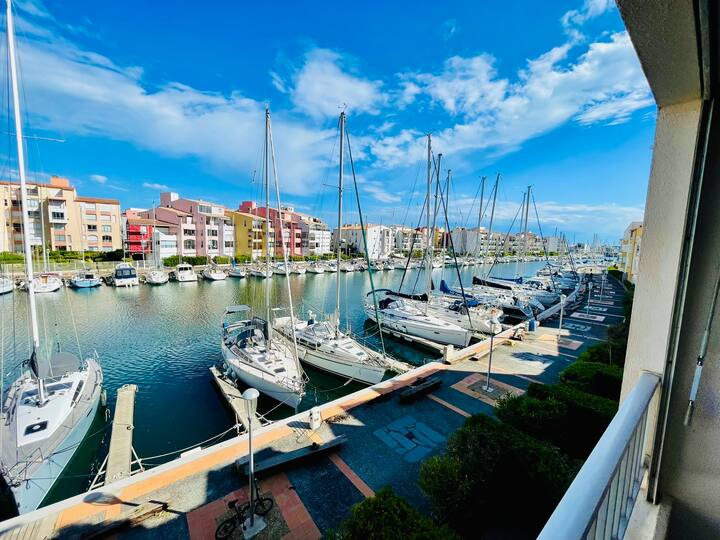 «  Le Calypso » Cap D'agde T2 Vue Port/parking Pr. - Agde