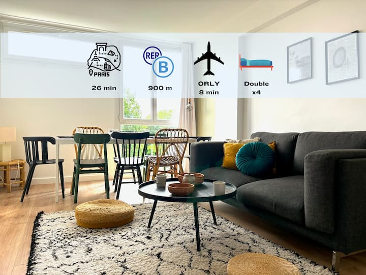 Altura : 4 Chambres, Rer B à 900m Et Orly En 8 Min - Chevilly-Larue