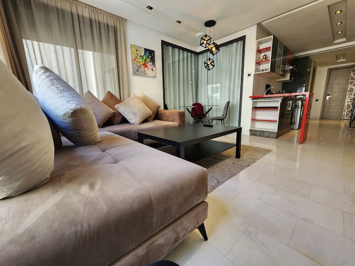 Cosy 1 Br Central Proche Restaurants & Cafés - Casablanca