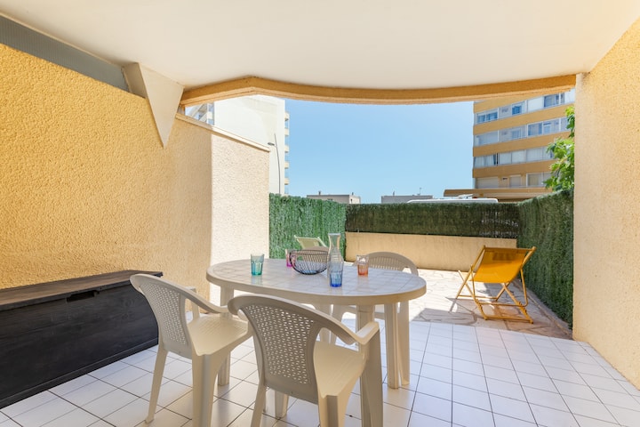 Le Sirocco – Terrasse & Parking Privé – Plage - Valras-Plage