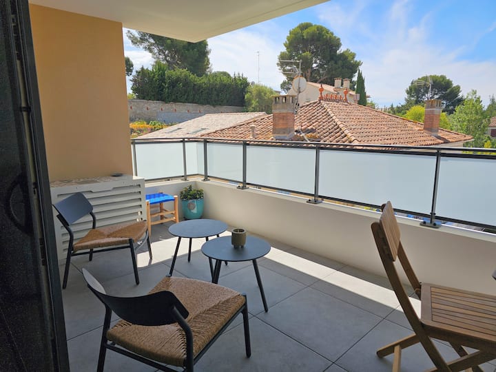 Lys De Mer, T2, Terrasse, Plage, Garage Et Clim - La Ciotat
