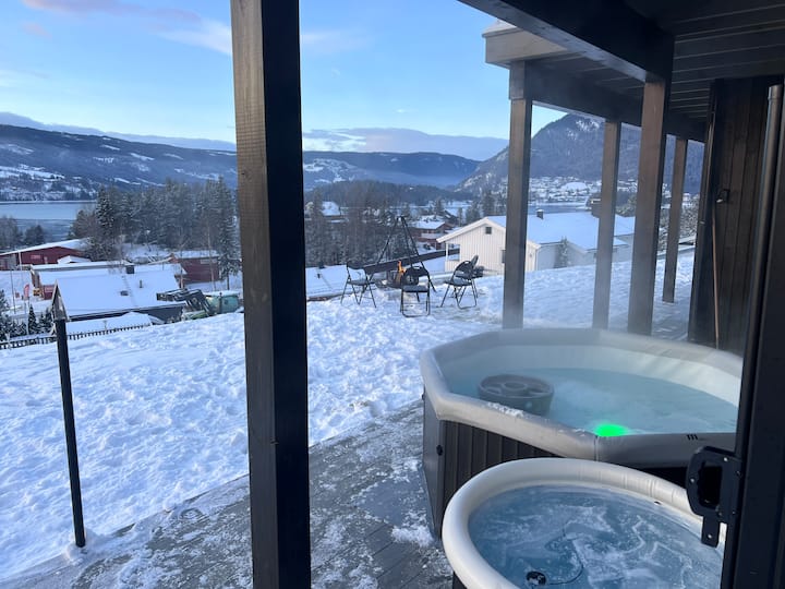 Panoramautsikt - 40°c Boblebad - Isbad - Solvendt - Norway