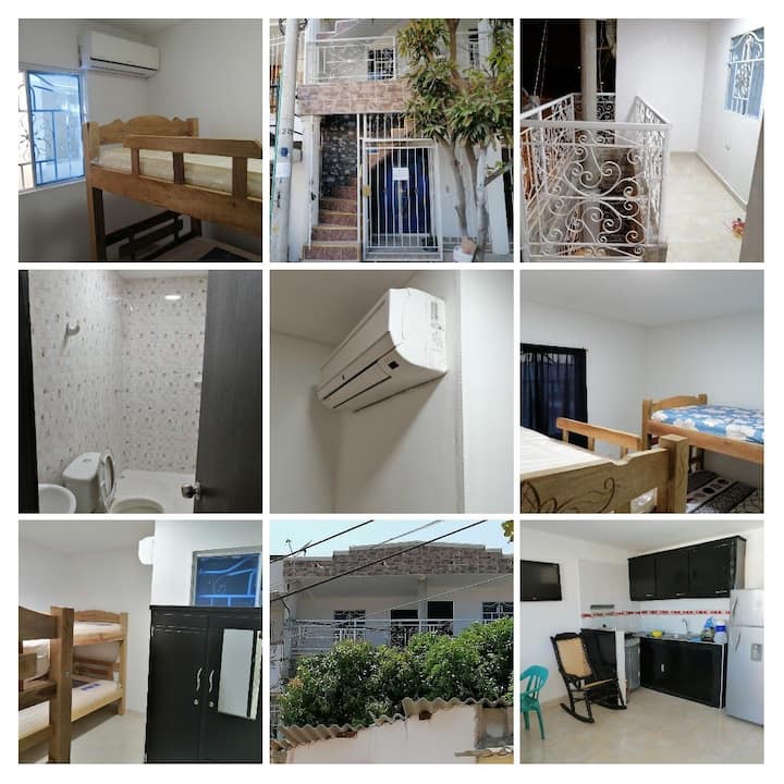 Apto Amoblado Con Aire Y Todas Las Comodidades - Santa Marta
