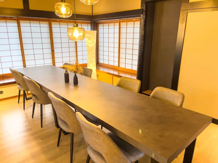 自然豊かな古民家豪邸 - 最大12名まで可!大人数に最適可で アクセス良好な【菱閣】 - 가와구치 호