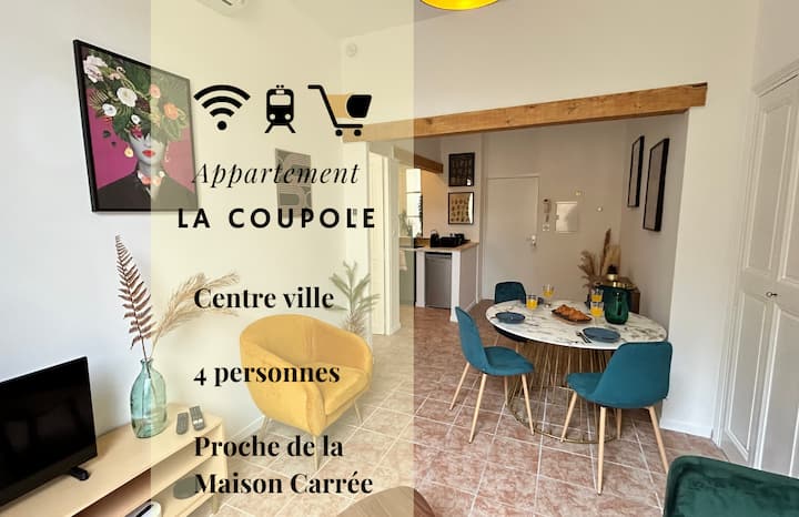 061 - T2 La Coupole, 4pers, Central, Wifi - Nîmes