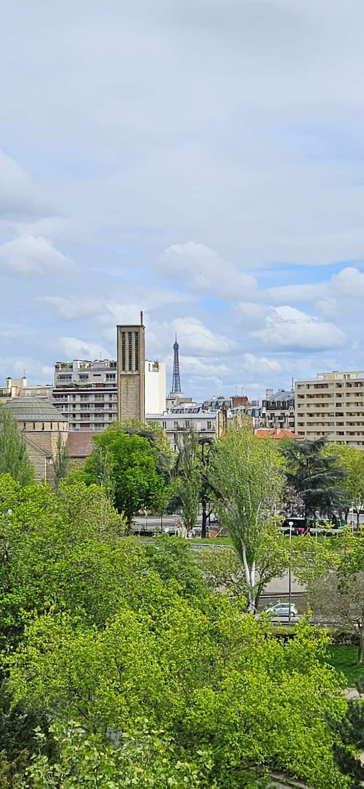 Appartement 3 Chambres Vue Sur Tour Eiffel - ブーローニュ=ビヤンクール
