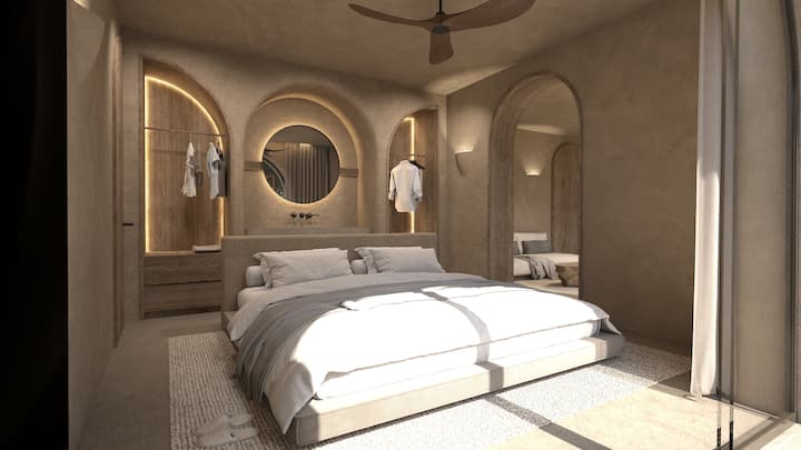 Eco Paradise: 2-bed Suite, Garden, Pool, Sea View - Кисамос