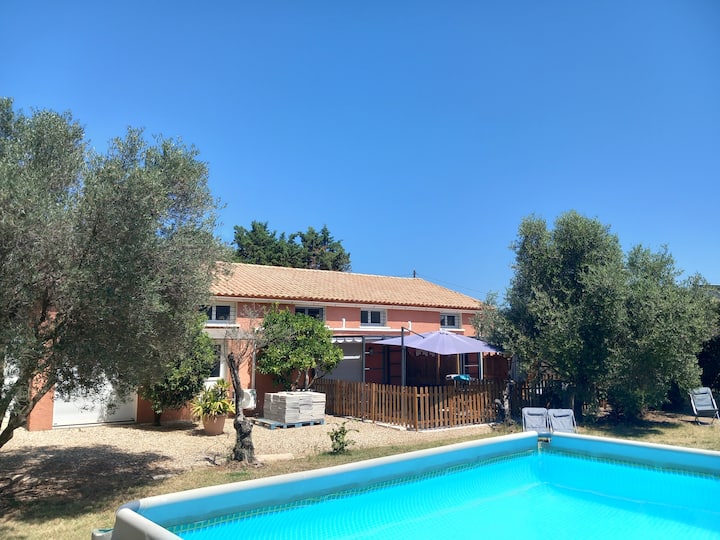 L'oranger, Cosy T2 Climatisé Sur Grand Jardin - Hyères