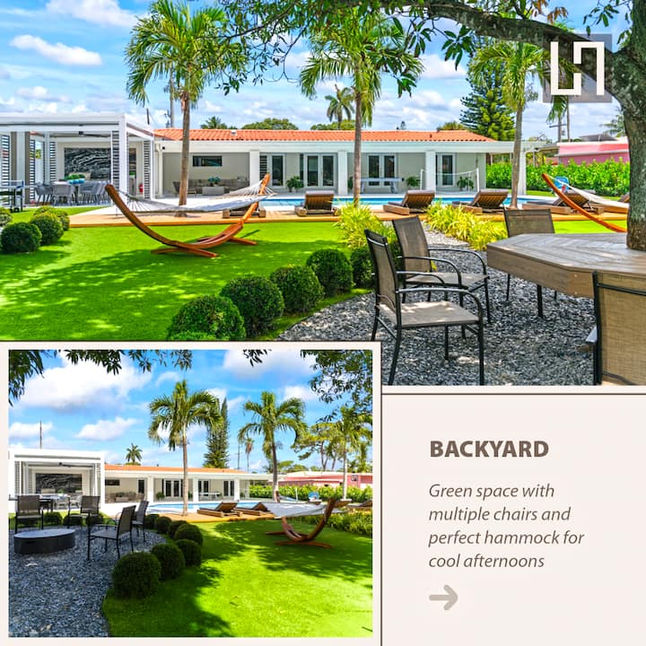 Family Fun House W/ Pool, Games, Sports & Bbq - North Miami Beach, FL