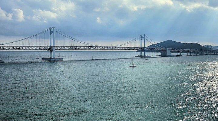 A[합법숙소]a광안대교풀오션뷰#3room#침실2개#거실1개#무료주차#청결조용편안 - Pusan