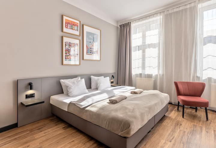 2-person Room Old Market | Parking & Smart Tv, Air - Poznań
