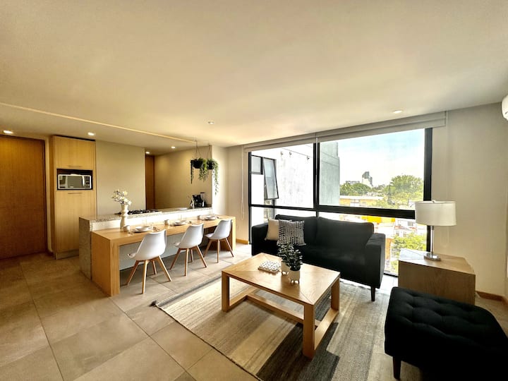 Amplio Loft Centrico - A/c Y Estacionamiento. - Guadalajara, Jalisco, Mexique