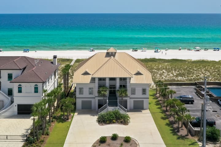Beachfront Luxury Estate Sleeps 20 & Allows Events - Navarre Beach, FL