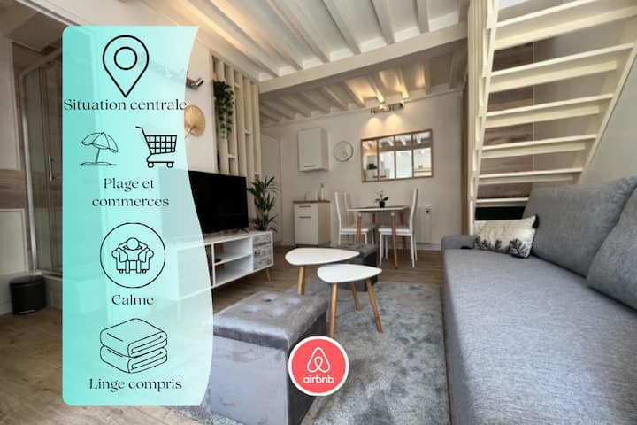 Couple/family : Situation Idéale Plage & Commerces - Plage de Ouistreham