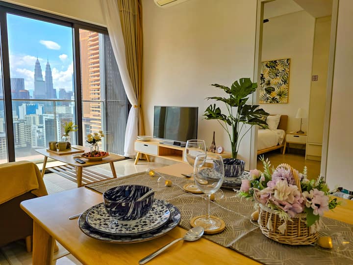 ⁂ Iconic Kl View ⁂Dual Key Suite W/ 2 Ensuite Ba - Bukit Bintang