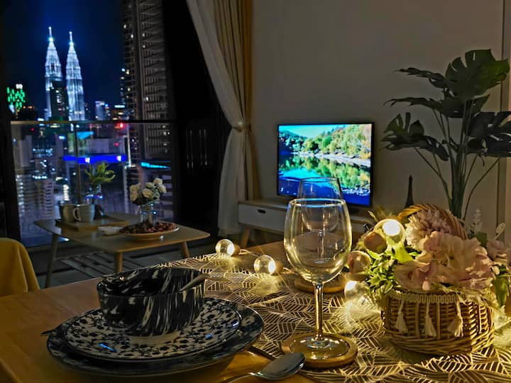 ⁂ Iconic Kl View ⁂Dual Key Suite W/ 2 Ensuite Ba - Bukit Bintang