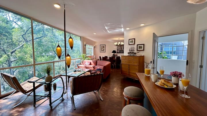 Deco House W/ Park View Rooftop - Morelos