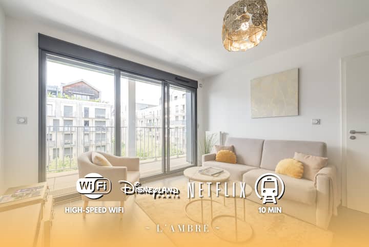 L'ambre ~ T2 Lumineux ~ Parking/rer A/disneyland - ibis budget Marne la Vallée