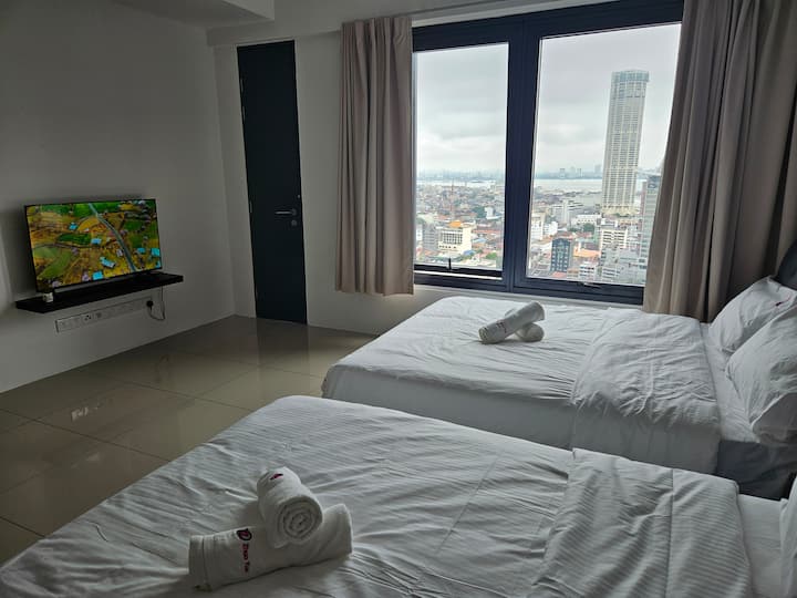 Seaview Komtar View Studio 4pax @ Georgetown - George Town