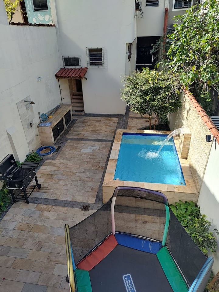Casa 6 Quartos 2quadras Praia Santos Com Piscina - Santos