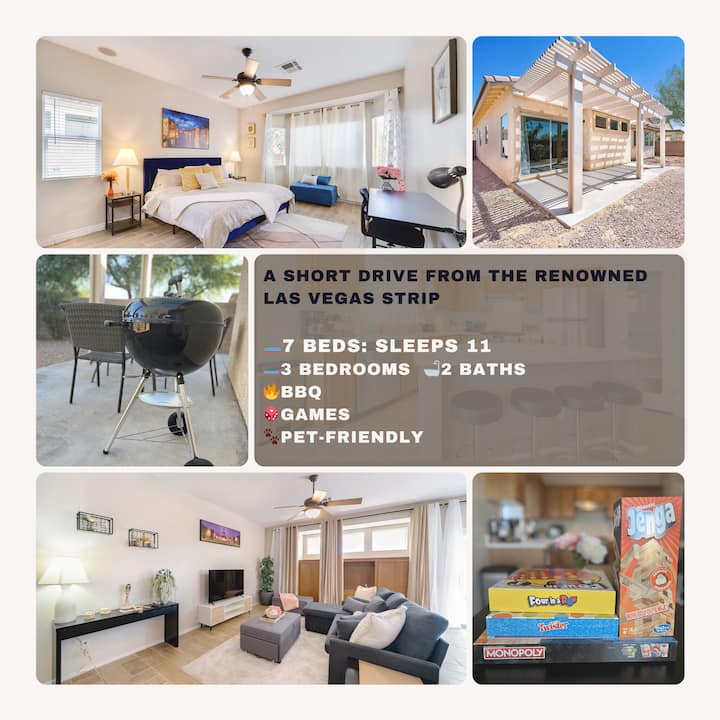 Charming 3br Oasis|games,bbq&family Fun Near Strip - North Las Vegas, NV