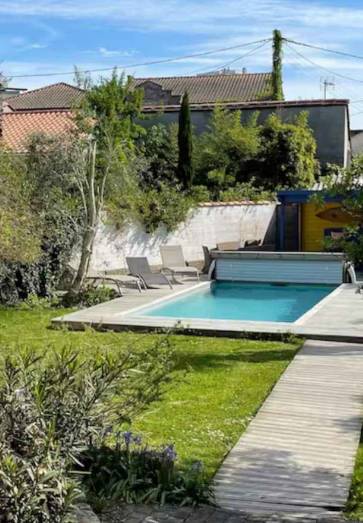 Echoppe Bordelaise Avec Piscine-4 Chambres-8 Pers - Bordeaux