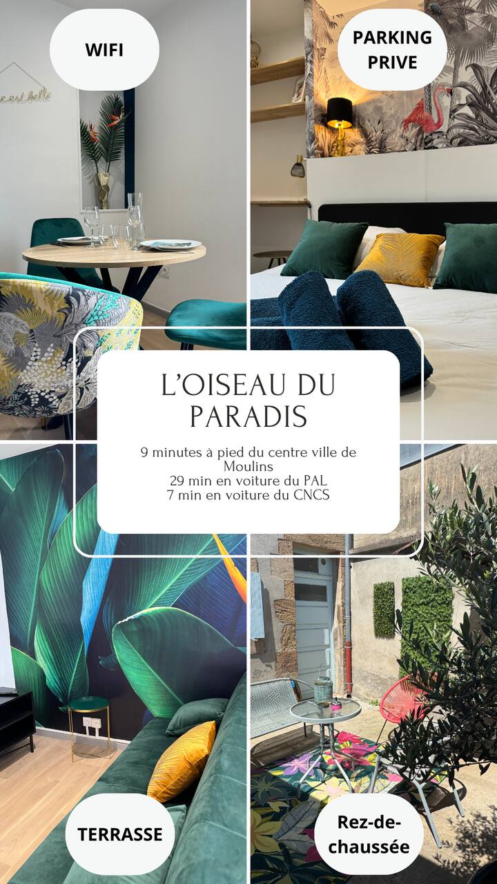 L'oiseau Du Paradis, Parking Et Terrasse Privés - Yzeure
