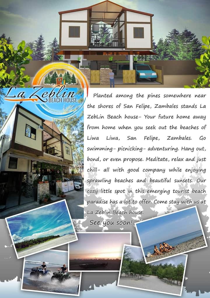 La Zeblin Beach House Liwliwa (24 Pax Recom Cap) - San Felipe
