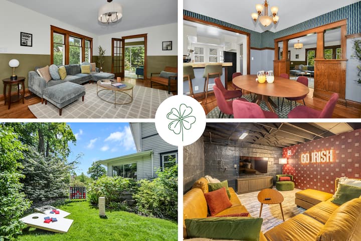 Walk To Nd | Game Room | Grill | Fire Pit - South Bend, IN