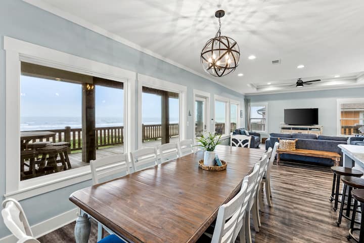 Beach Front Views -50 Steps To The Sand - Crystal Beach, TX