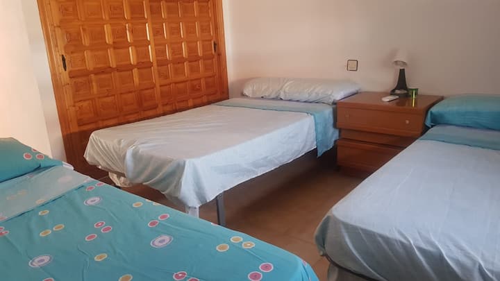 Cuarto Camas Individuales "El Charco" En Casa Amor - Cabo de Gata
